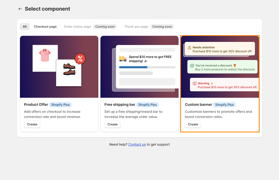 Set up a Custom Banner (for Shopify Plus only) - Blockify Knowledge Base